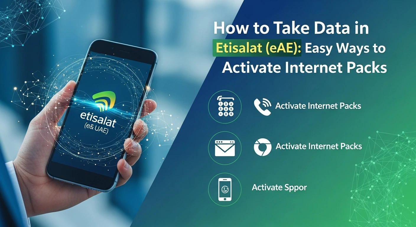 How to Take Data in Etisalat (e& UAE) – Simple Guide
